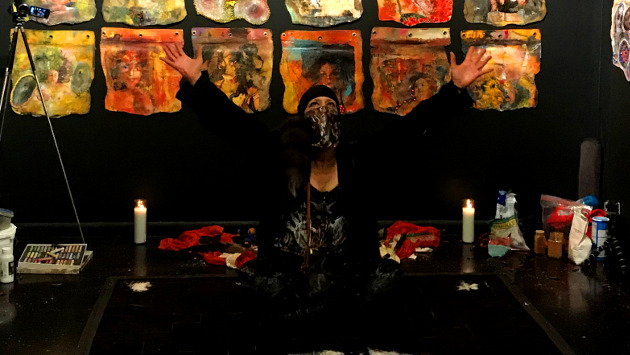 Steven Johnson Leyba’s “FIRE” Exhibit & Ritual at The Dark Art Emporium ...